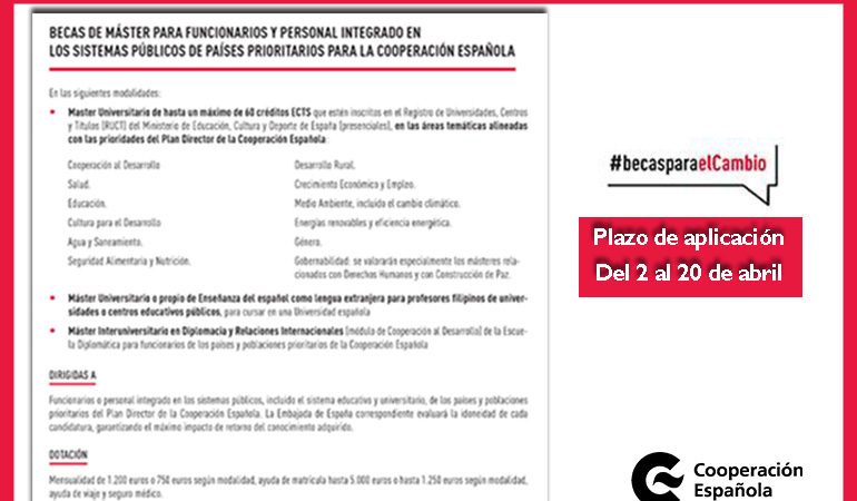 Becas MAEC – AECID 2018 – 2019 – Agencia Española de Cooperación ...